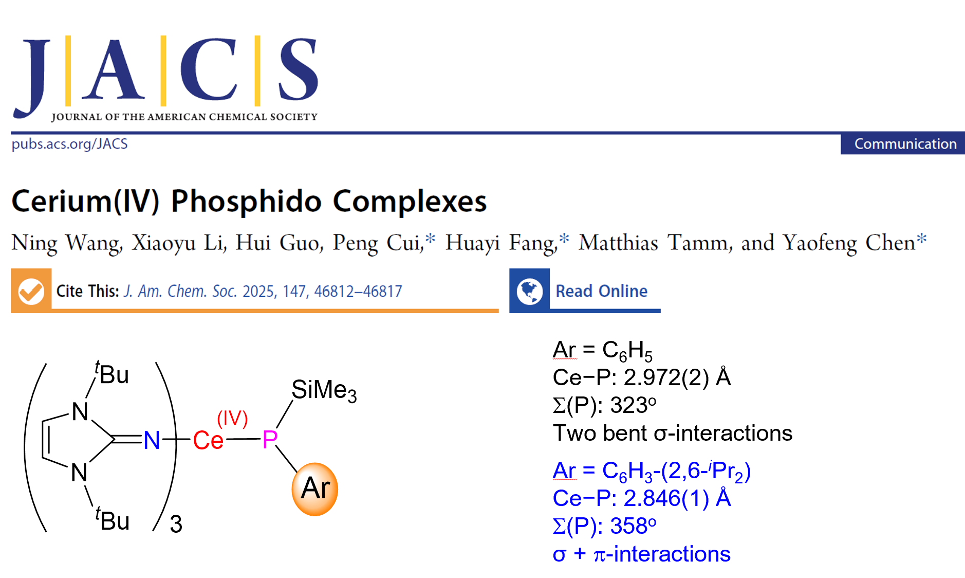 Ning Wang’s research results was published in JACS. Congratulation! https://doi.org/10.1021/jacs ...